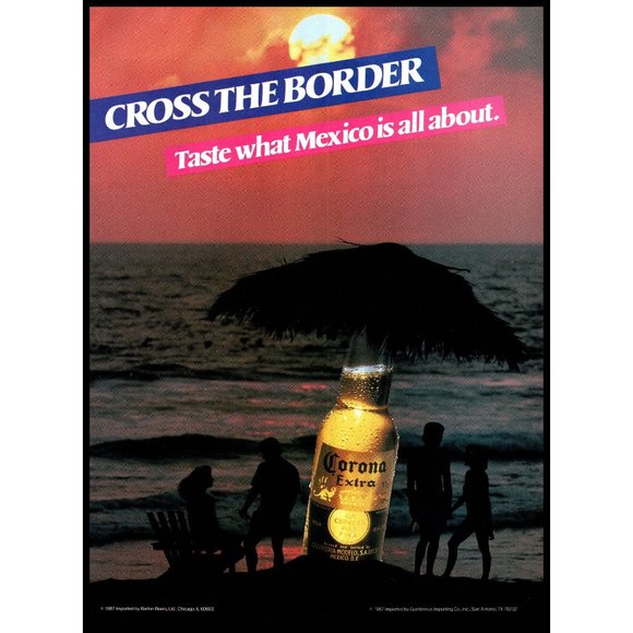 Corona | Art | 987 Corona Extra Beer Vintage Print Ad Mexico Sunset ...